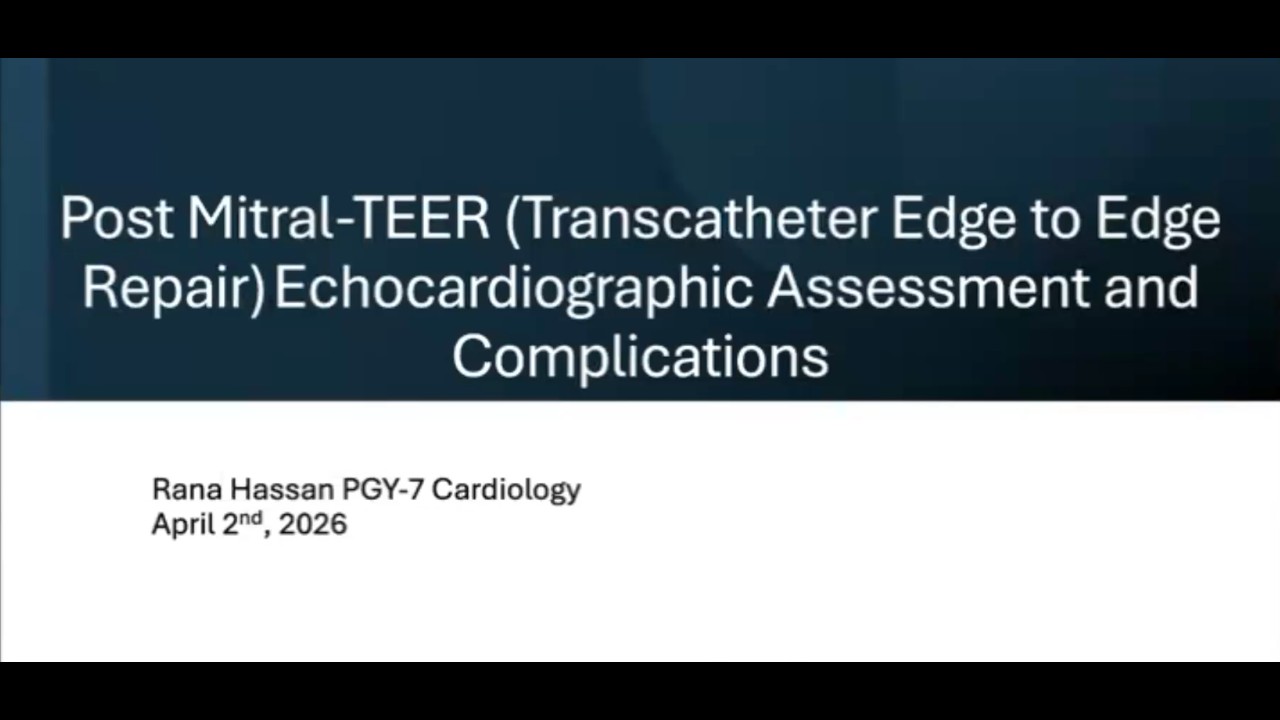 Post-MItral-TEER (Transcatheter Edge-to-Edge Repair) Echocardiographic Assessment and Complications