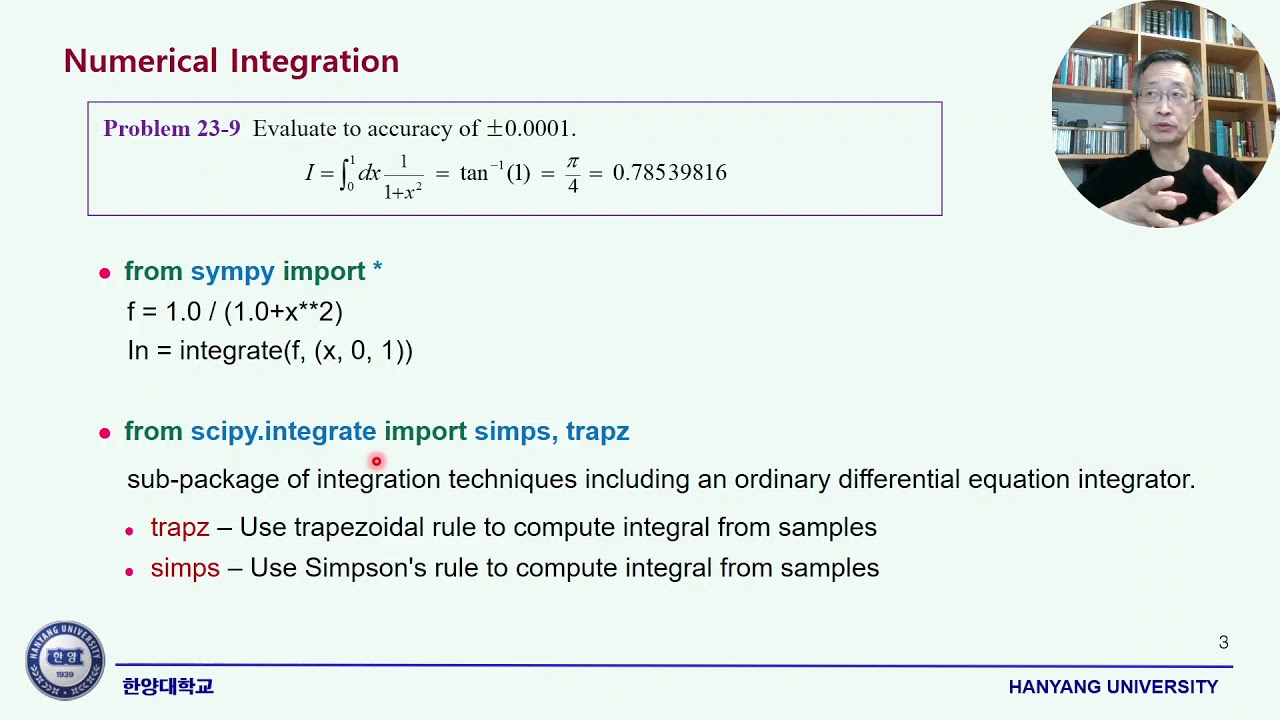 SDG Python 11 Numerical Integration