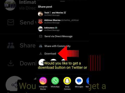 Get Download Button for videos on Twitter or X !