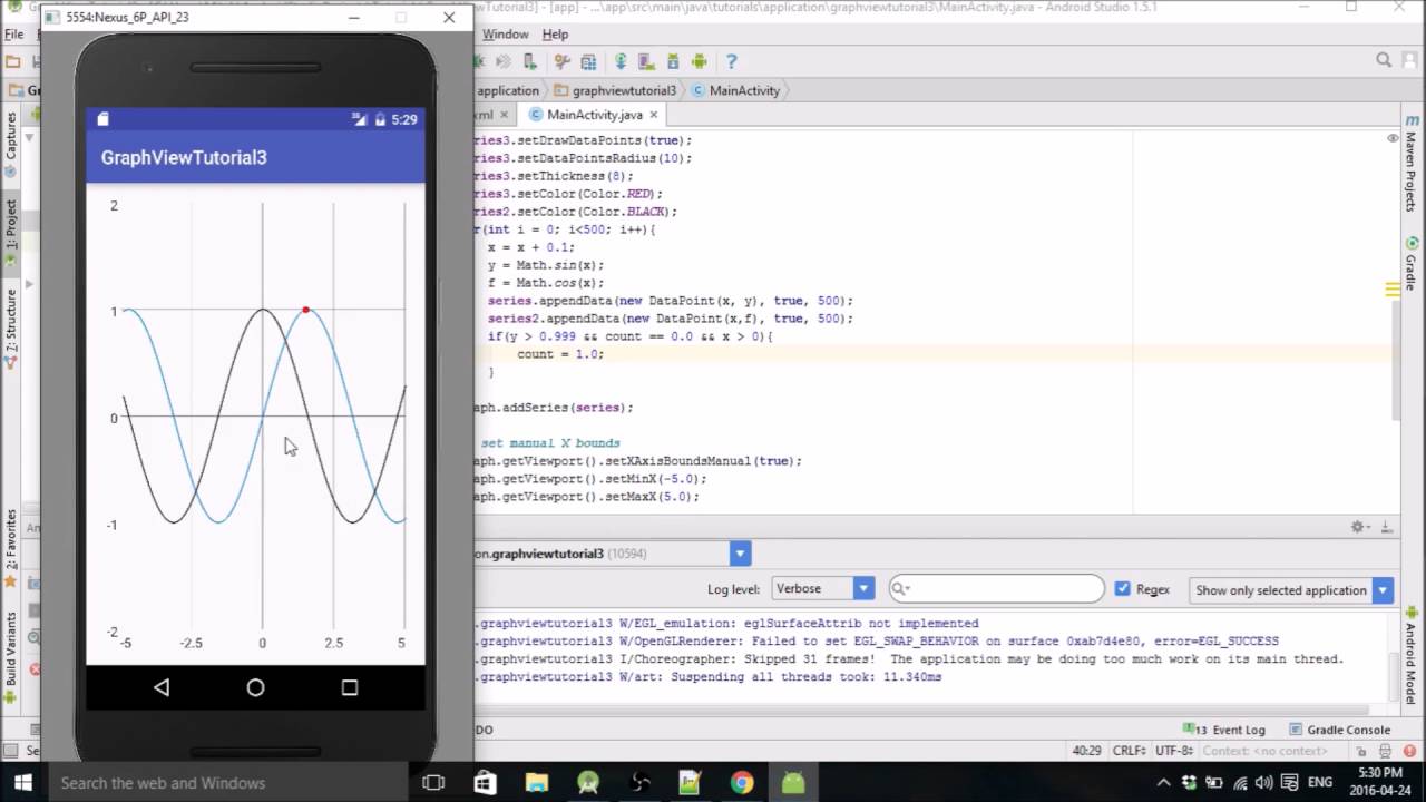 Plotting Multiple Data Sets and Adding Focus Points with GraphView