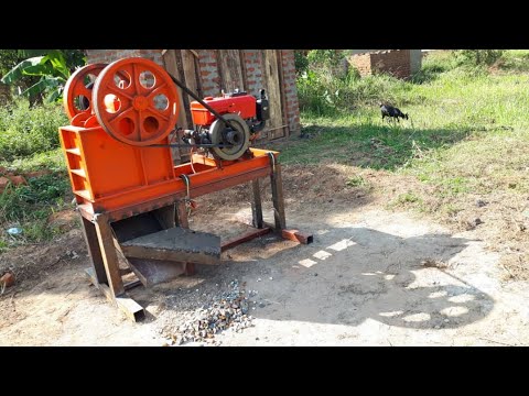 Jaw Rockcrusher Ready To work! Production of Crushed Stones and Stone Dust can start #stonecrusher