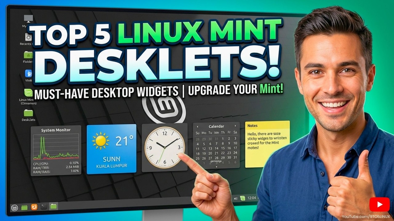 Make Linux Mint Beautiful & Productive (Top 5 Desklets)