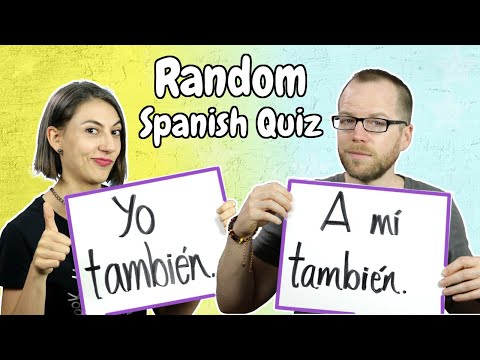 "Yo también" or "A mí también"? | También vs. Tampoco