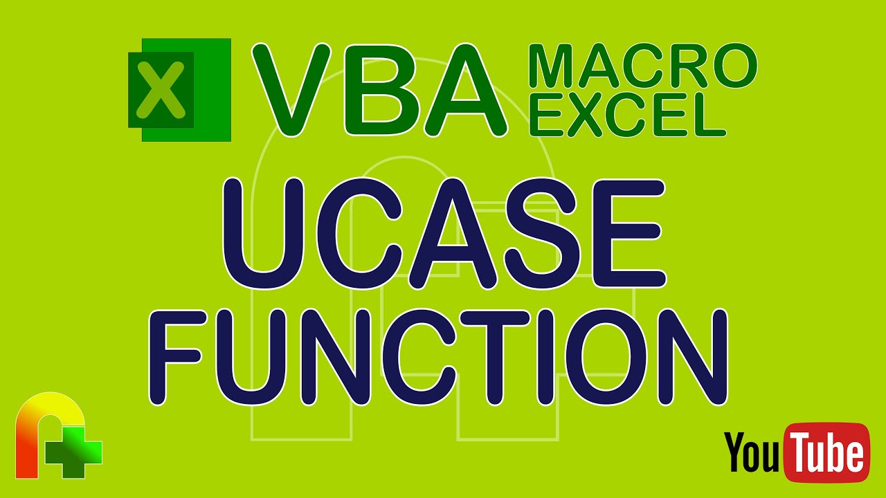 VBA Macro Excel - UCase Function