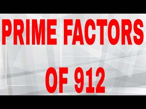 Prime factors of 912|Prime factorization