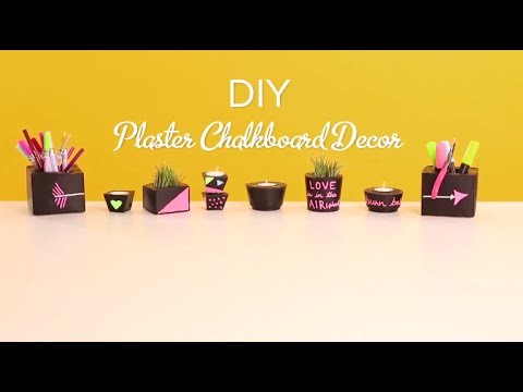 Brit + Co for HSN | DIY Plaster Chalkboard Decor