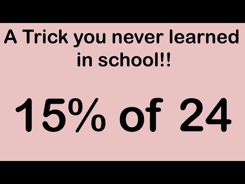 How To Calculate 15% of a Number Really Fast ( Instantly in 2 seconds)