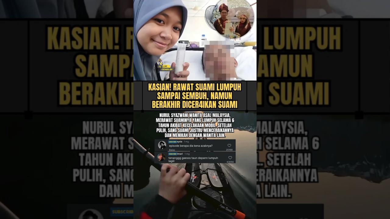 rawat suami lumpuh 6 tahun, setelah suami sembuh wanita ini diceraikan #shorts