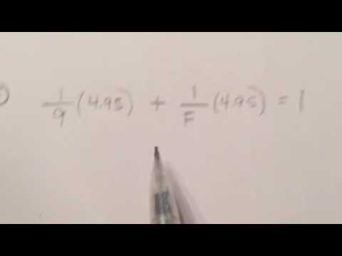 Algebra 2 Work Word Problems- First Worksheet