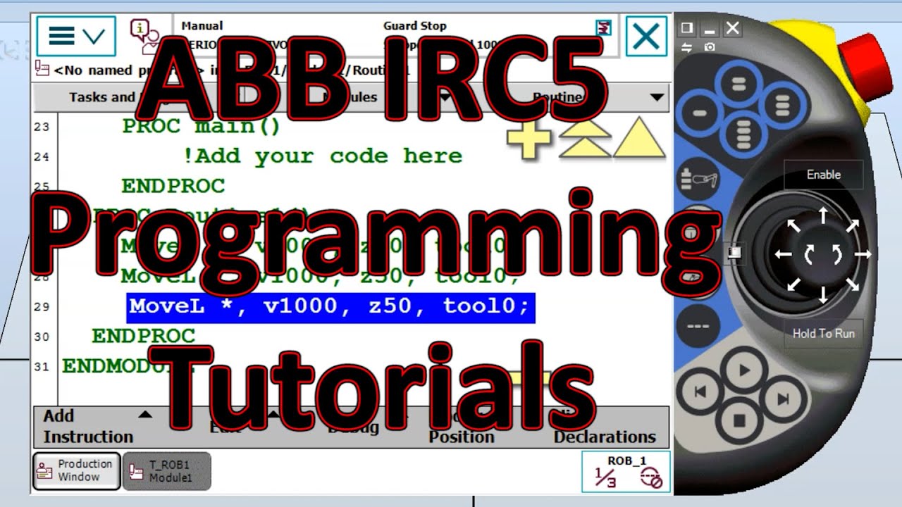 ABB IRC5 Programming Tutorial Logic Series - Waituntil=