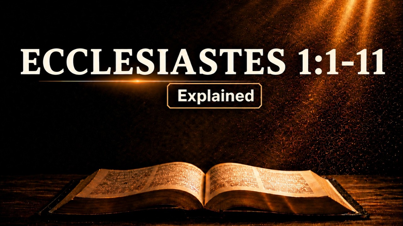 Ecclesiastes 1:1-11 Explained: Why Everything Feels Empty