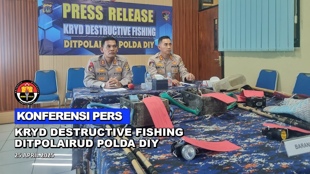 [LIVE] KONFERENSI PERS KRYD DESTRUCTIVE FISHING DITPOLAIRUD POLDA DIY