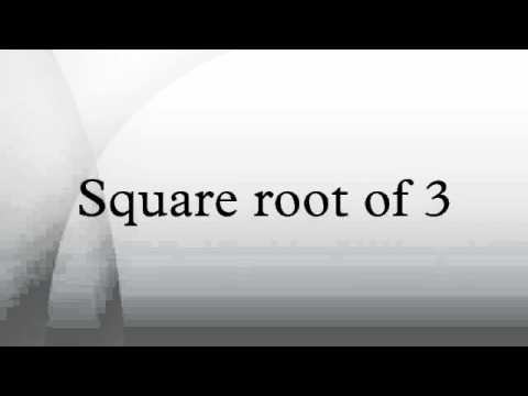Square root of 3