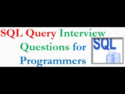 SQL Query Interview questions for Programmers