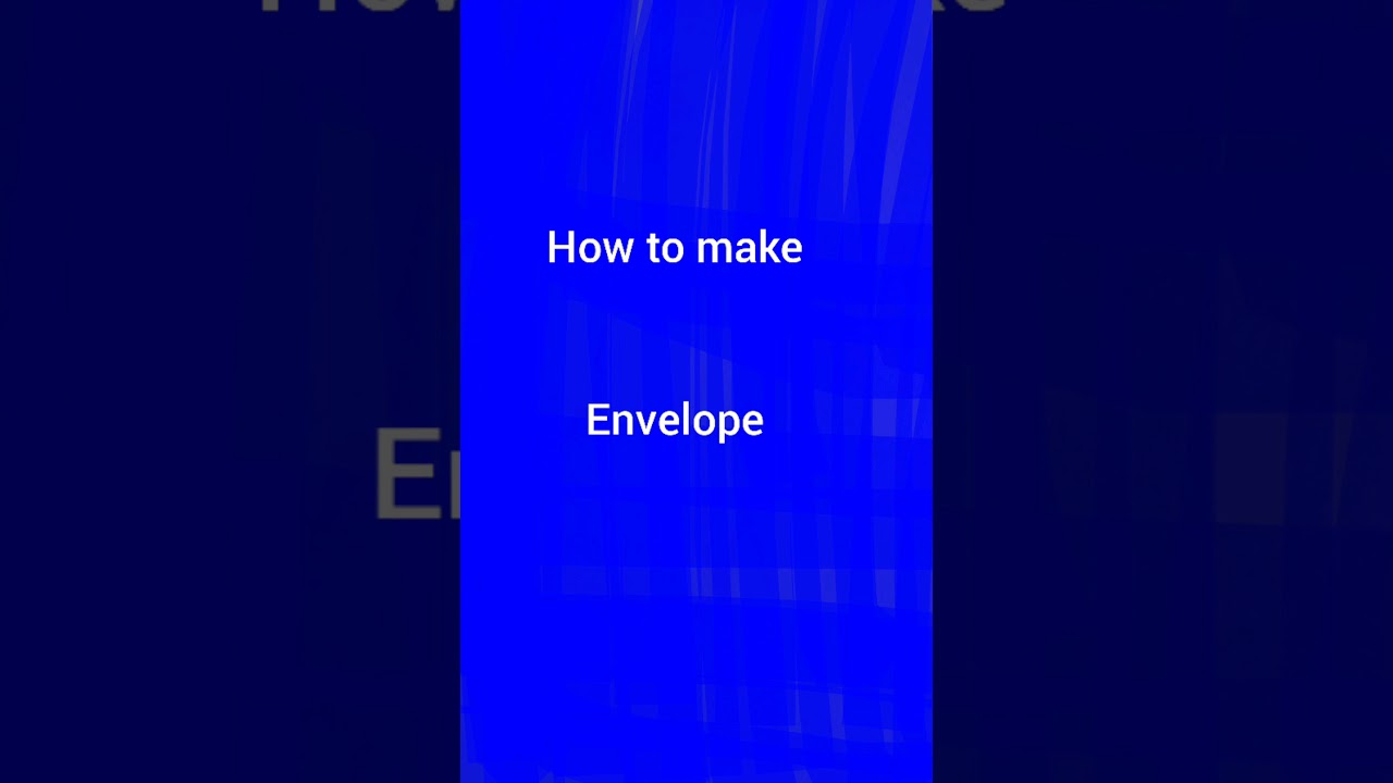 How to make envelop ll   With scissors and gum ll  easy to make in home ll  by Mr. Sathvik creations