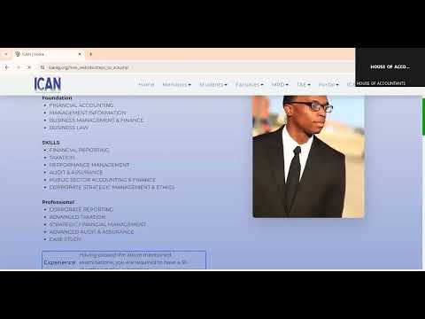ICAN REGISTRATION, EXEMPTION, EXAMS, RESULTS & INDUCTION GUIDE-HOA