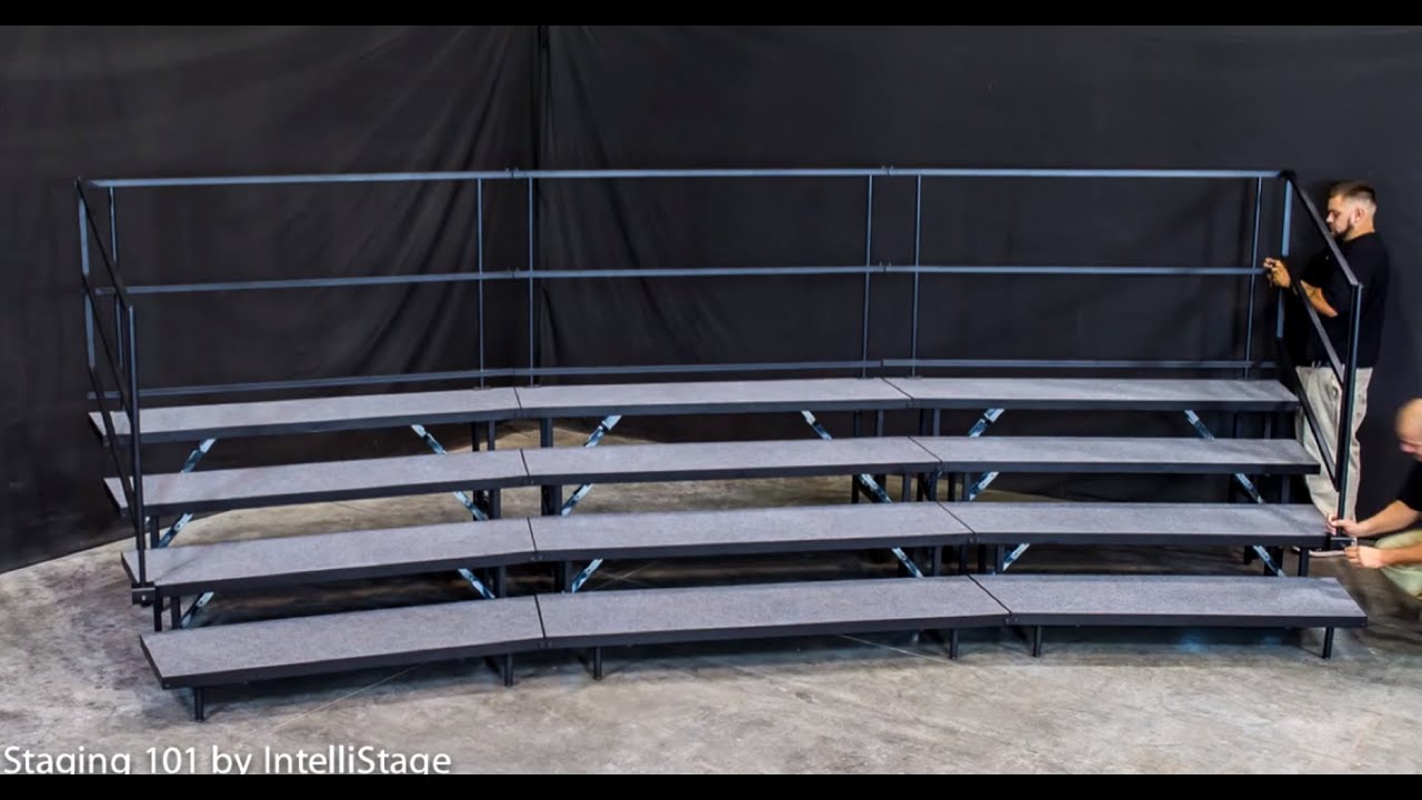 Staging 101 Standing Choral Riser Assembly @ StageDrop.com
