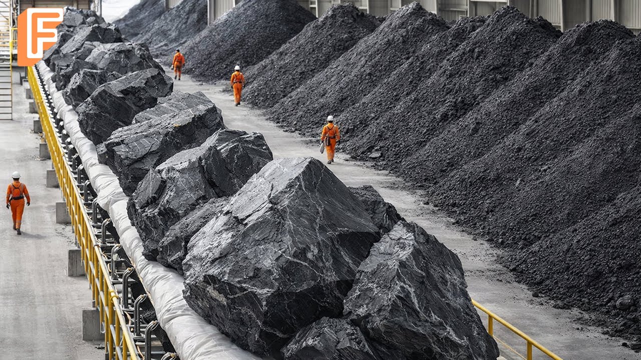 How Graphite Is Made Inside A Massive Industrial Refining Processing Factory