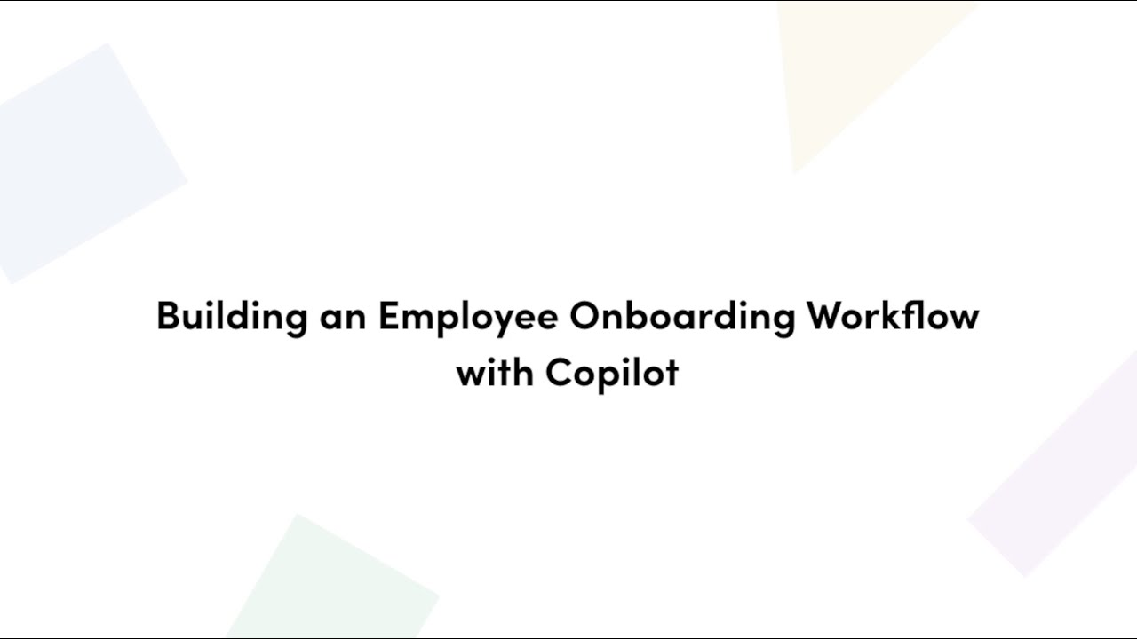 Building an Employee Onboarding Workflow with Formstack Copilot
