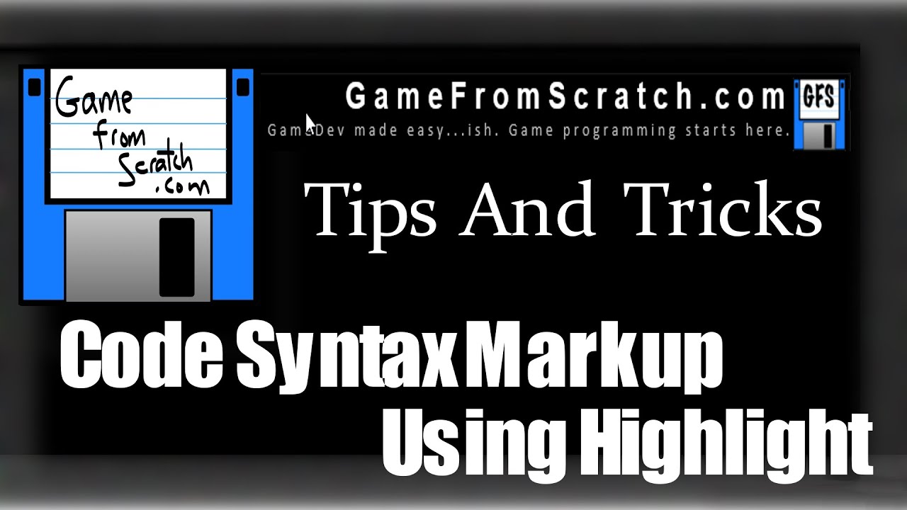 Colour Syntax Source Code Markup using Highlight