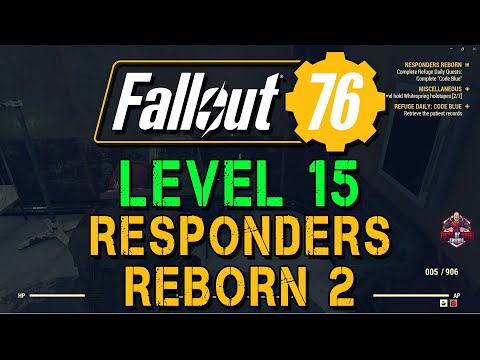 Fallout 76 - Level 15 Character - Responders Reborn - Code Blue - Mutual Aid - Recipe for Success