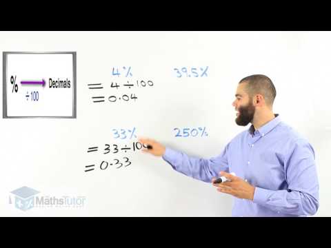 75 Converting Decimals to Percentages & Percentages to Decimals