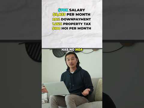 How much house for A $70K SALARY ?