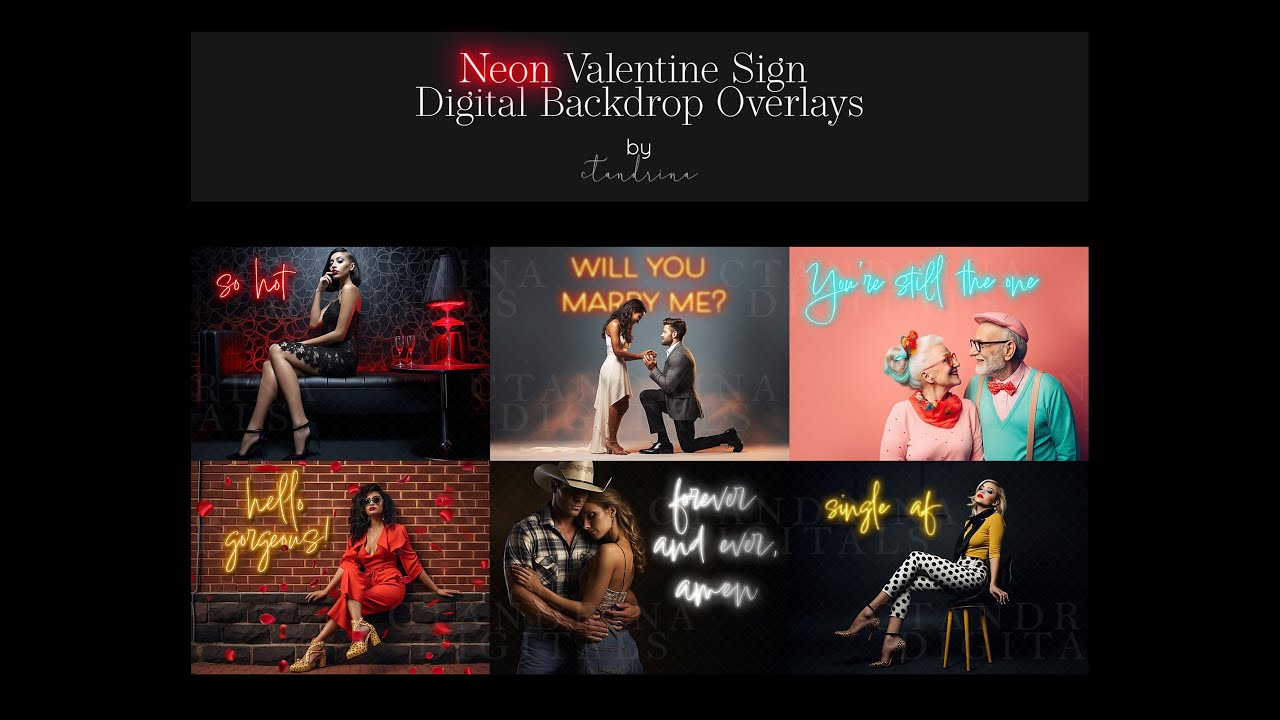 Neon Sign Backdrop Overlay Tutorial