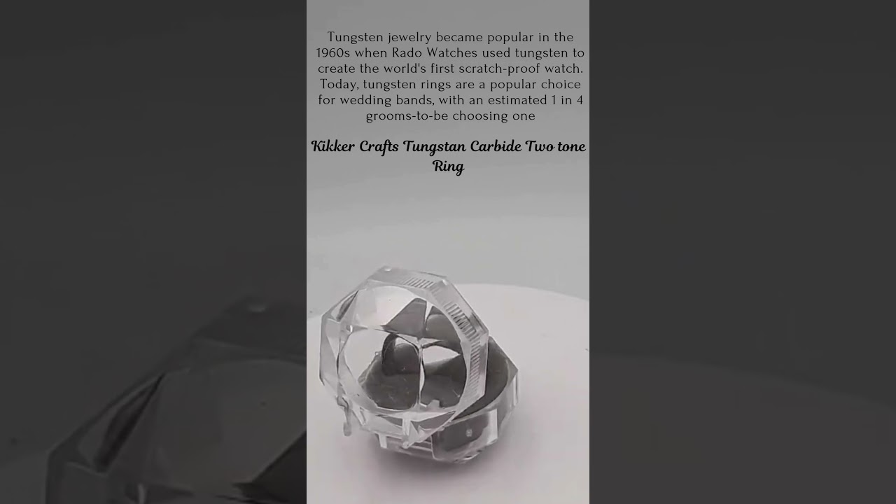 Kikker Crafts Tungsten Carbide Two Tone Ring