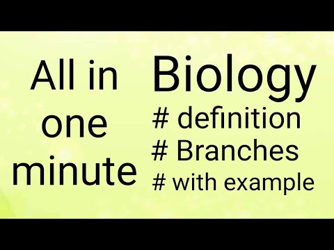 introduction to Biology / Branches of biology/ zoology , botany , microbiology /and biology concept.