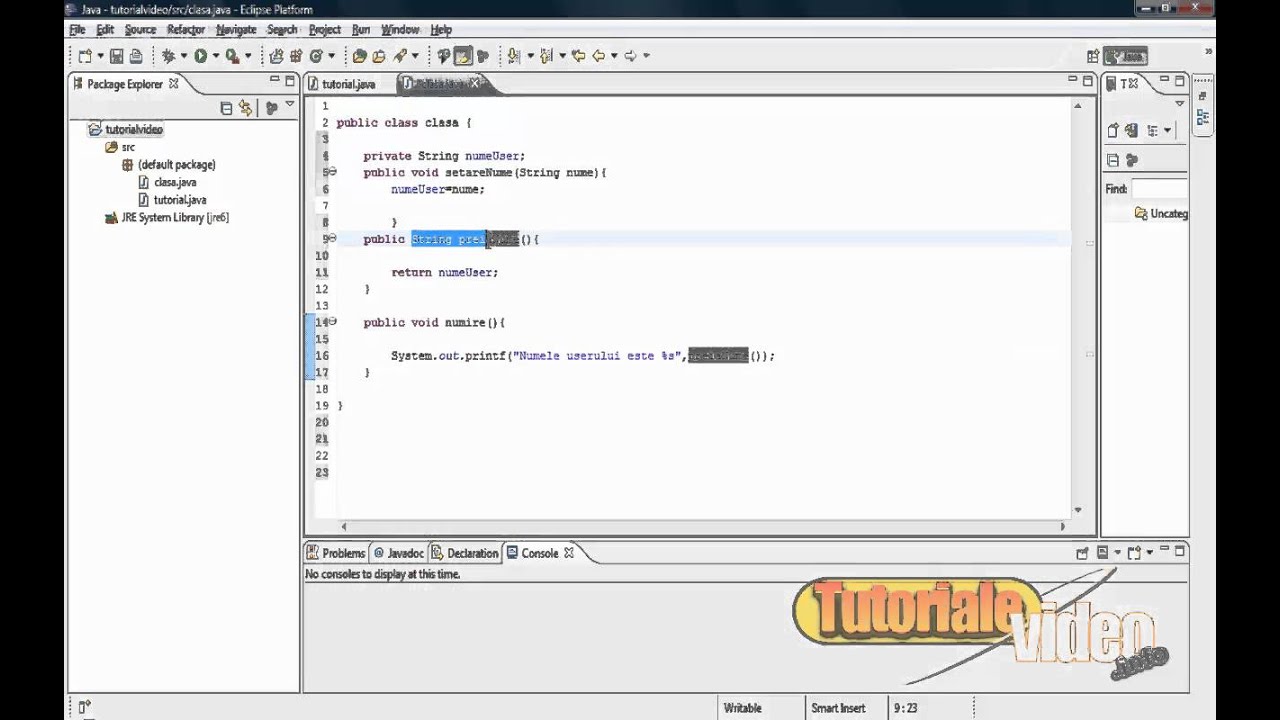 Tutoriale Video Java nr 16