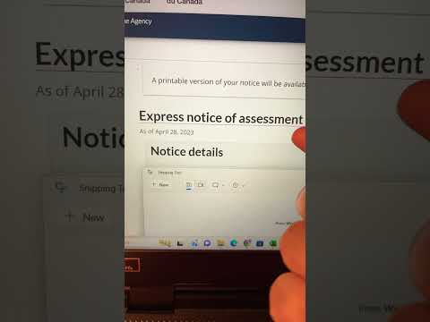 Canada Income tax Notice of Assessment #canadapr
