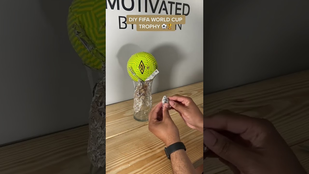 DIY FIFA World Cup Trophy ⚽️🏆🔥 #MotivatedByMylan | Soccer Championship Futbol World Cup 2022