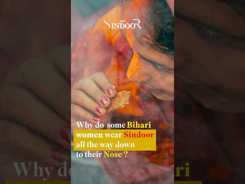 This is the reason why Bihari women wear long Sindoor. #bihar #sindoor #chhathpuja #shorts