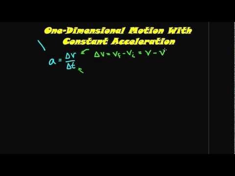 Constant Acceleration Physics Lesson (4)