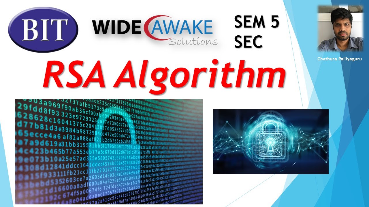 BIT SEM5 - Information Systems Security - Chapter 4 RSA Algorithm