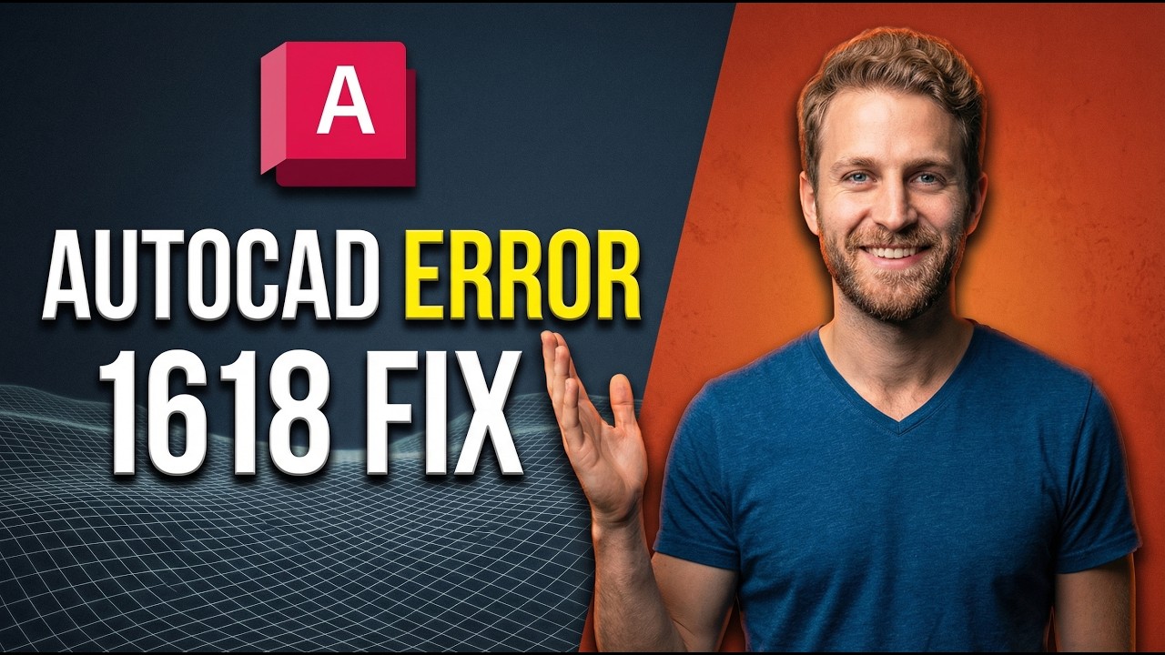 AutoCAD Error 1618 Fix (2026 Easy Guide)