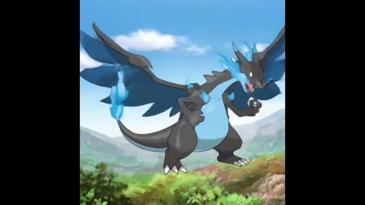 Pokémon Devolution - Mega Charizard X Devolve Back into Charizard (Square Crop)