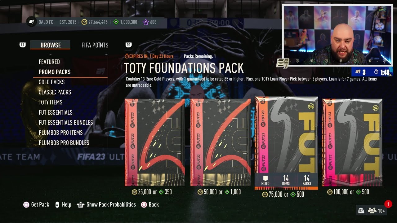 Bateson87 tests New TOTY Foundations Pack