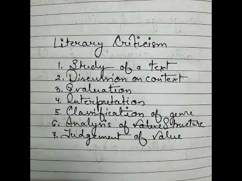 what is literary criticism