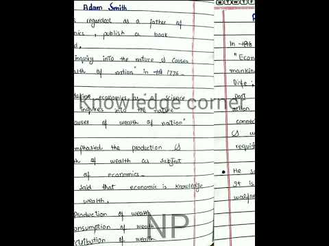 definition of economics , history of economics| adam smith,alfred marshal ,lionel robbin#handwritten