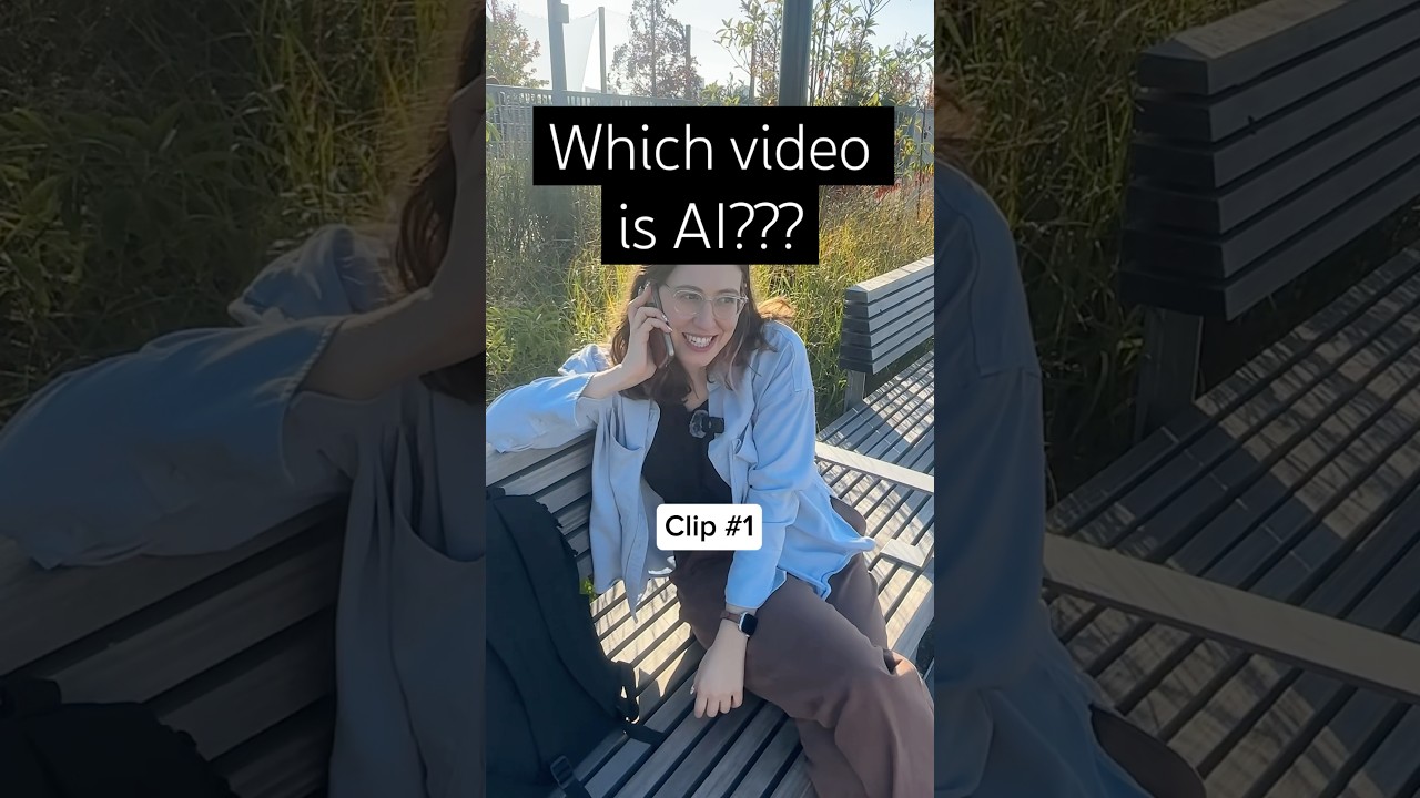Can YOU tell which video is AI? 🤨