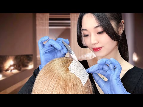 [ASMR] Sleep Inducing Hair Treatment