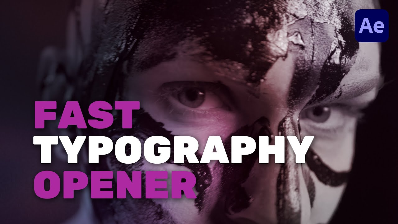Fast Typography Opener | After Effects Template | Tutorial | Download