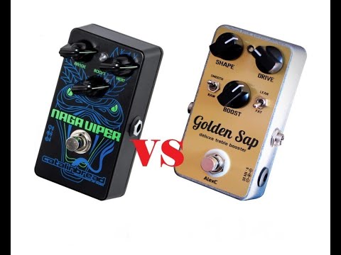 AlexC Pedals Golden Sap Deluxe Treble Booster Naga Viper | Reverb