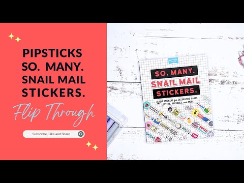 So. Many. Snail Mail Stickers. Sticker Book Flip Through