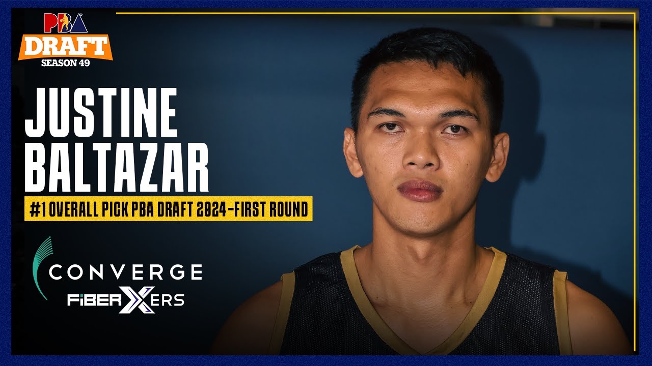 Converge chooses Justine Baltazar as FIRST PICK overall | PBA Season 49 Draft