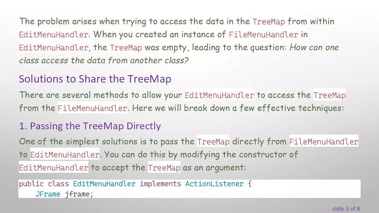 How to Share Data Between Classes in Java: Utilizing FileMenuHandler and EditMenuHandler