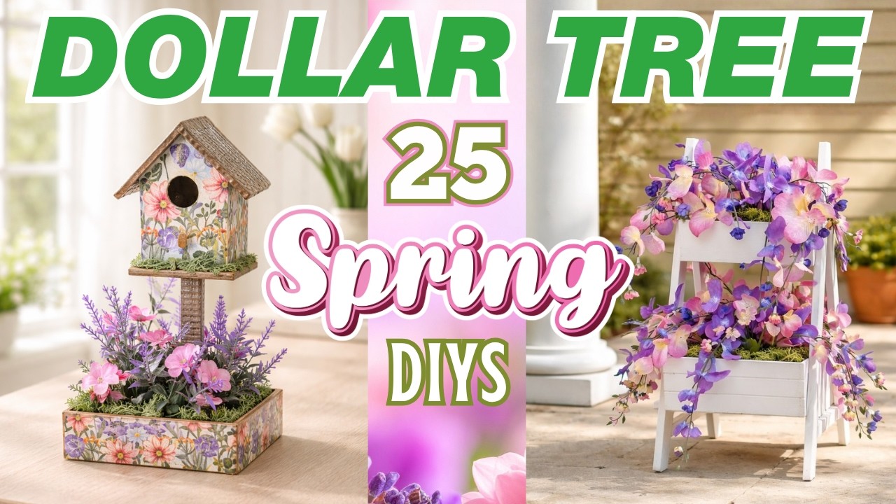 25 Spring Dollar Tree DIYs That Look High-End 🌸 Budget Home Decor Ideas