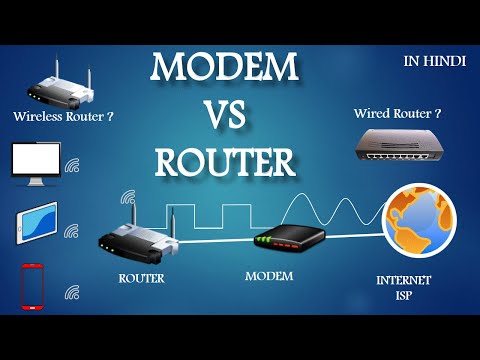 Difference between Modem and Router in Hindi | What is Modem? | What is Router? | Modem vs Router